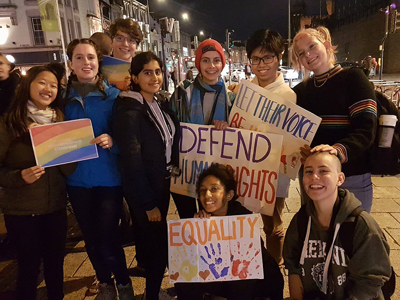 LGBT protest for gay rights in Egypt following arrests in Cairo